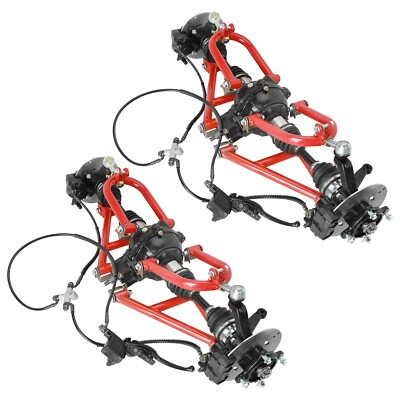 Go kart ATV Front+Rear Drive 4 Wheel Half Shaft CV Axle Swing Arm ...