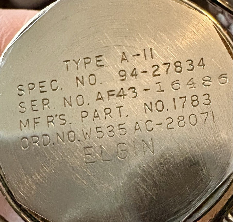 1943 WW2 Elgin A-11 US Army Air Corp Pilot Watch | eBay