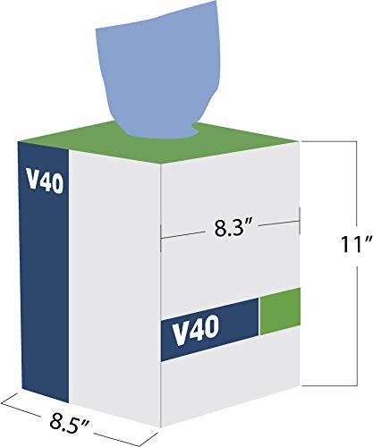 N-V040CGB Blue V40 Value Series Center Pull Wiper Sheets, All-Purpose ...