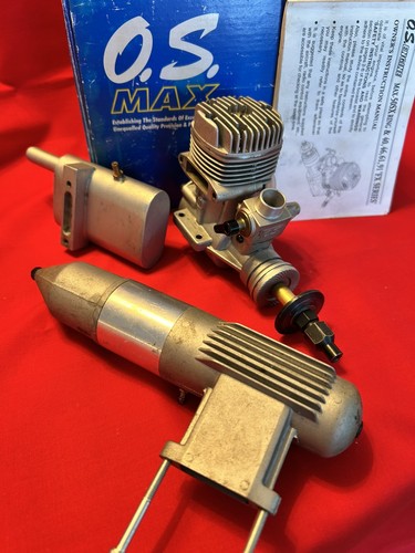 USED OS MAX 91FX R/C MODEL AIRPLANE ENGINE & 2 MUFFLERS | eBay
