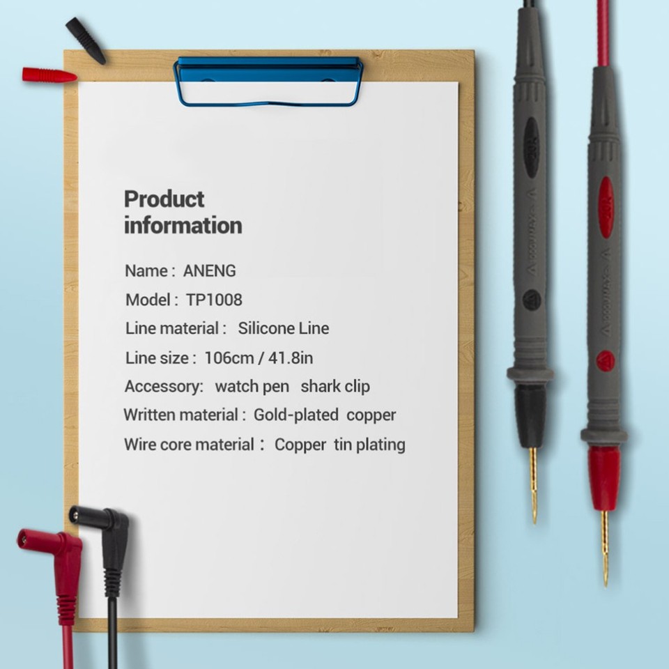 Digital Multimeter Test Probe Upgraded Test Set Multimeter Test ...