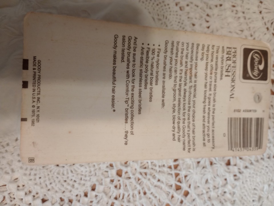 Vintage Goody Professional Brush New Old Stock | eBay