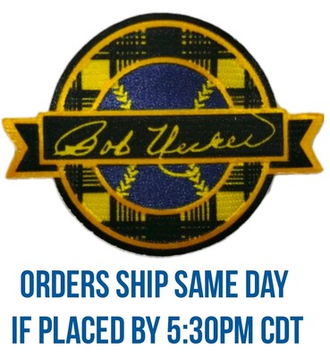 2025 Bob Uecker Memorial Jersey Patch - Milwaukee Brewers | eBay