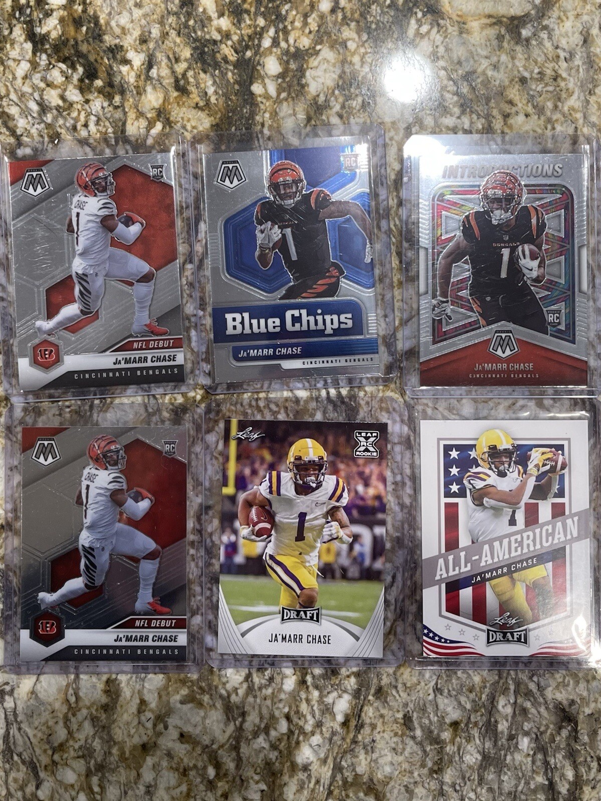 2021 Rookie Football Card Lot Ja'marr Chase Cincinnati Bengals Jamar ...