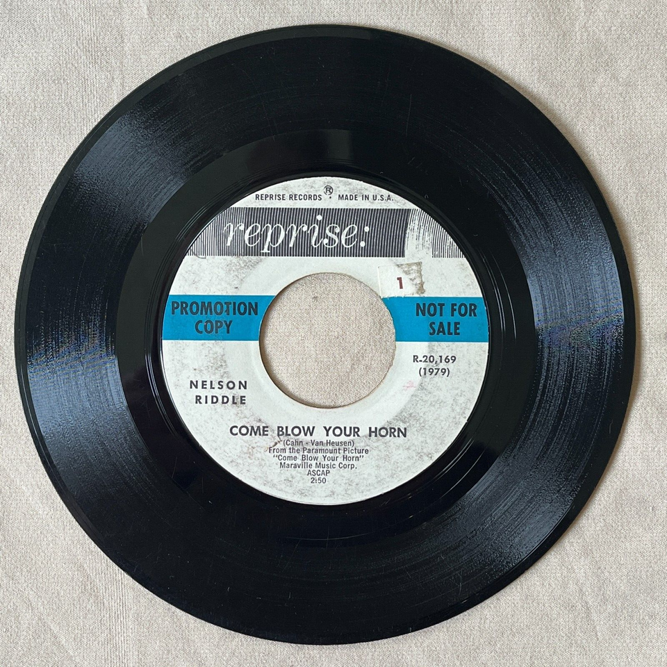 NELSON RIDDLE Connie's Theme 1963 Vinyl 7" Single Reprise R-20,169 - VG ...