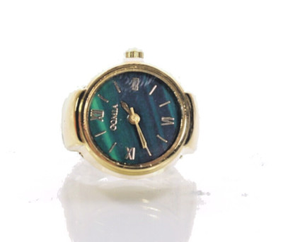 Watch Ring - ruby Glitter Face Ring - Green Gomia - Quartz Movement - NEW | eBay