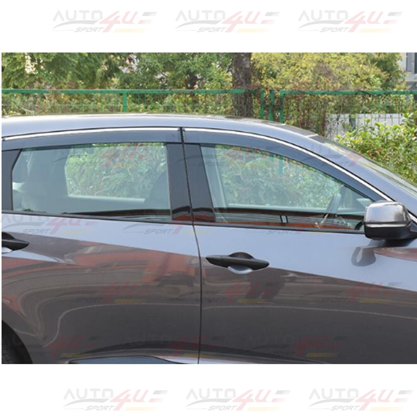 For Infiniti G25 G35 G37 Q40 07-15 Chrome Trim Window Visor Sun Rain ...