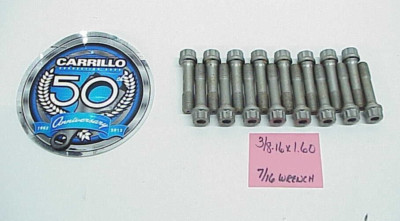 16 Carrillo 12 Point Rod Bolts 3/8-24 x 1.600" Long ARP NASCAR | eBay