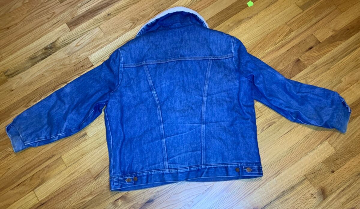 Vintage 70's Wrangler Wrange Denim Jacket Sherpa Lined Made Vintage 70's Wrangler Wrange Denim Jacket Sherpa Lined Made