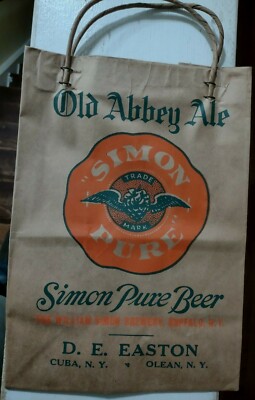 Vintage Simon Pure Beer Old Abbey Ale William Simon Brewery Buffalo NY ...