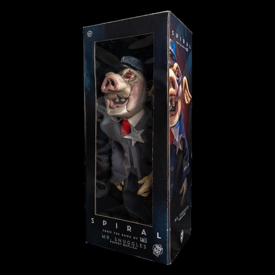 Spiral: From The Book Of Saw™ Mr. Snuggles Puppet Halloween Decoration ...