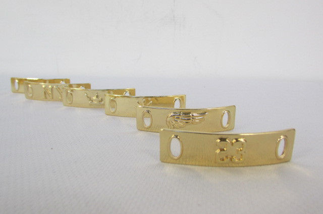 Gold Metal Fashion Shoe Lace Sneakers Plates Charm Urban 23 / NY ...