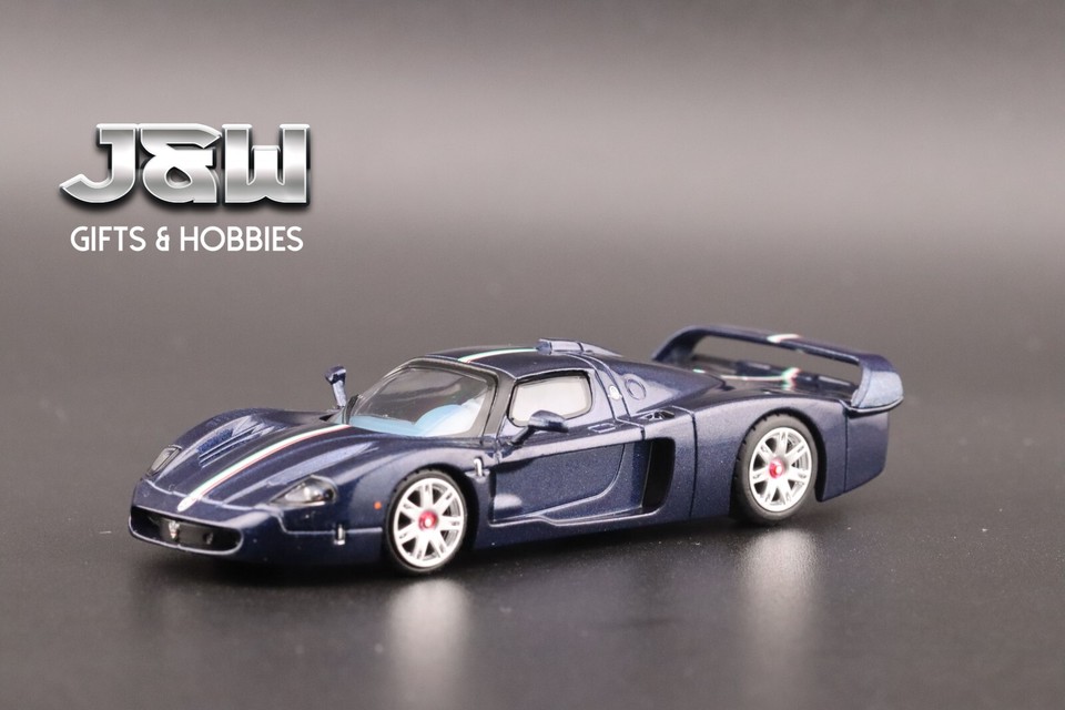 BBR Models Maserati MC12 Stradale Blue Metallic with Stripe 1/64 | eBay
