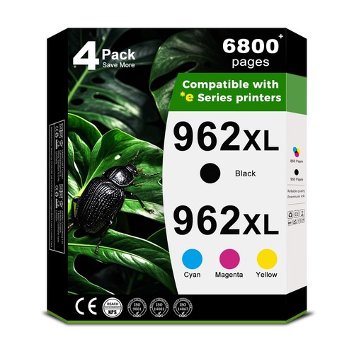 962XL Ink Cartridges Combo Pack Compatible with HP 962 XL HP962 for HP ...