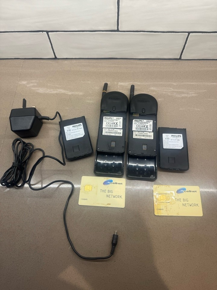 Philips TCD308 GSM Cellnet Mobile Phone Vintage, Retro Untested Charger ...