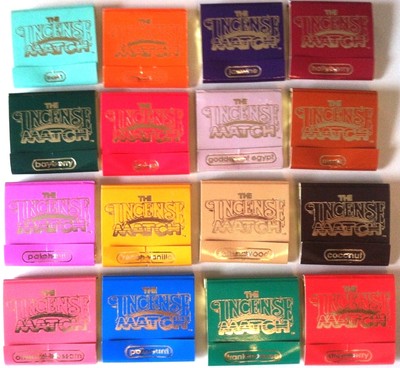 Incense Match Books - Assorted Scented Matches - Lot of 20 (16 + 4 more ...