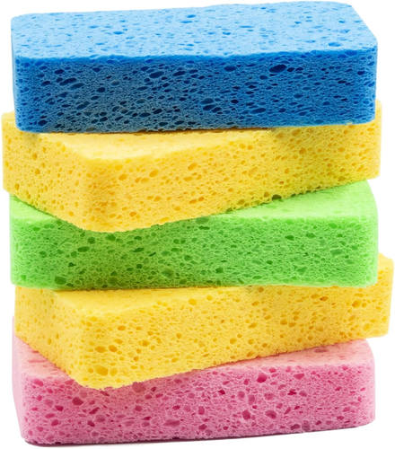 Large Cellulose Sponges, Kitchen Sponges for Dish, Thick Heavy Duty ...