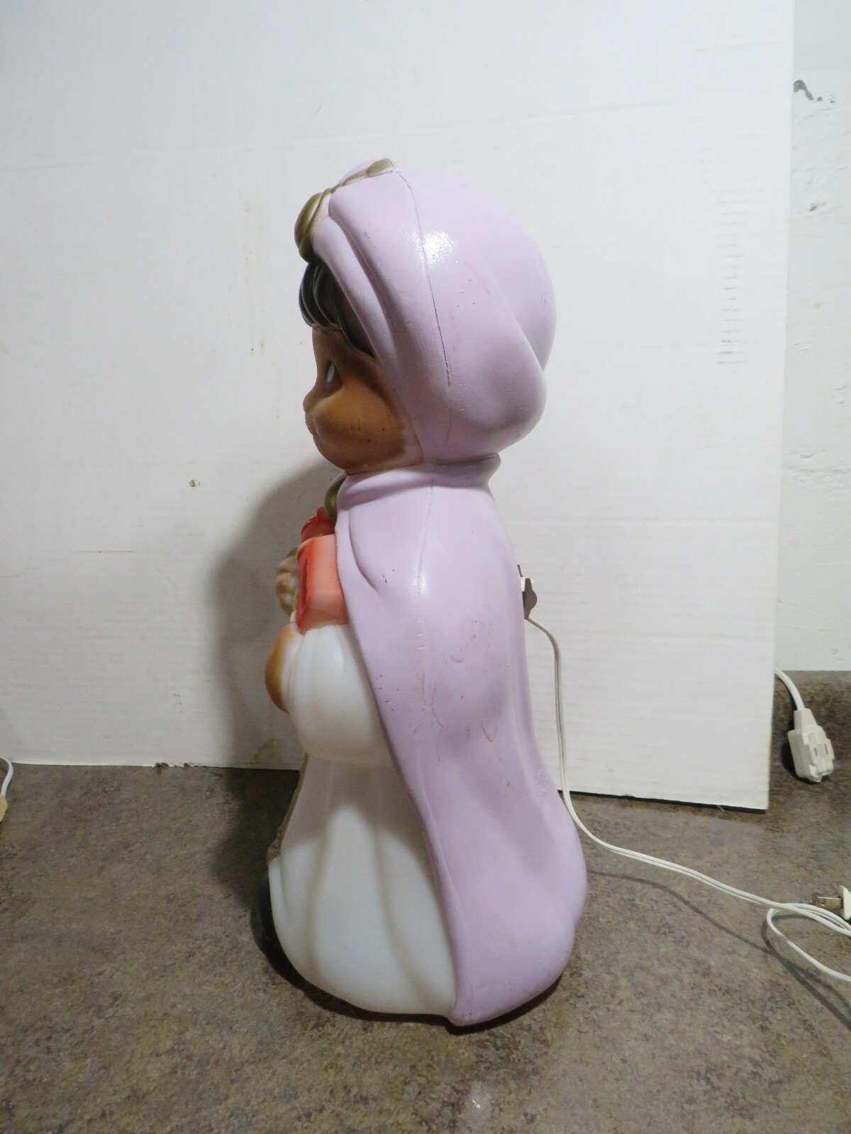 VTG 19" General Foam Christmas Child Nativity Purple Wiseman Tabletop ...