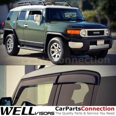 WellVisors Window Visors 2007-2014 For Toyota FJ Cruiser Sun Visors ...