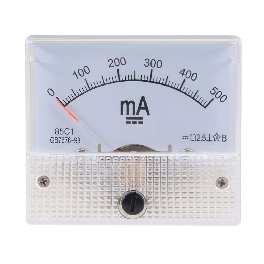 100uA/500uA/1mA Amp Meters DC Ammeter Analog Panel Meter Measuring Tool ...