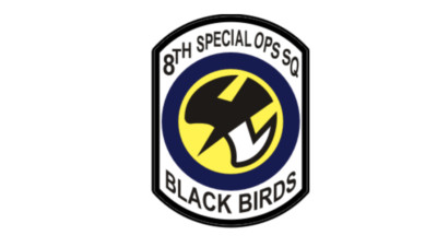 7" air force 8th special ops sq black birds bumper sticker decal usa ...