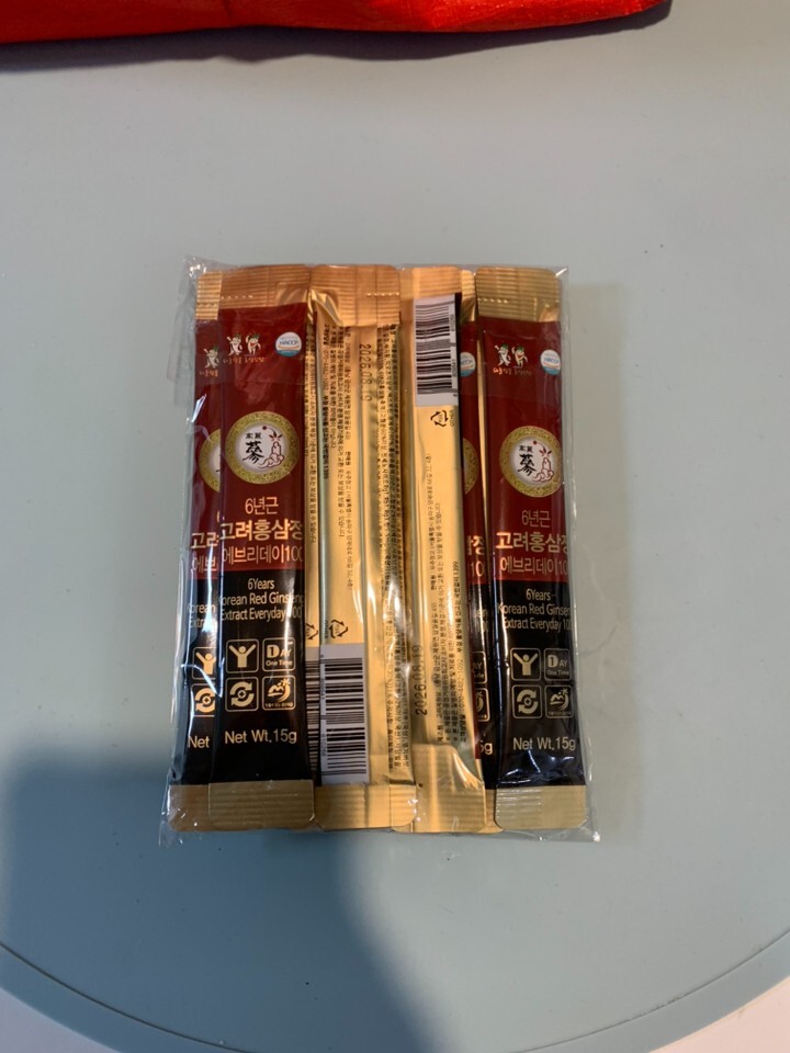 6 Years Korean Red Ginseng Everyday 100 15g x 30 Sticks Bulk Package | eBay