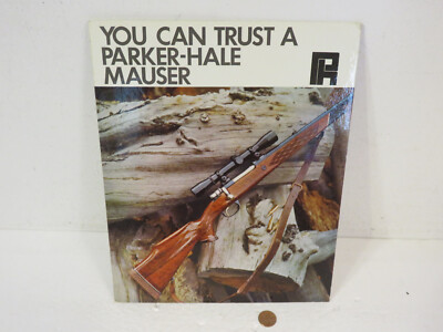 YOU CAN TRUST A PARKER-HALE MAUSER STAND UP VINTAGE STORE DISPLAY ...