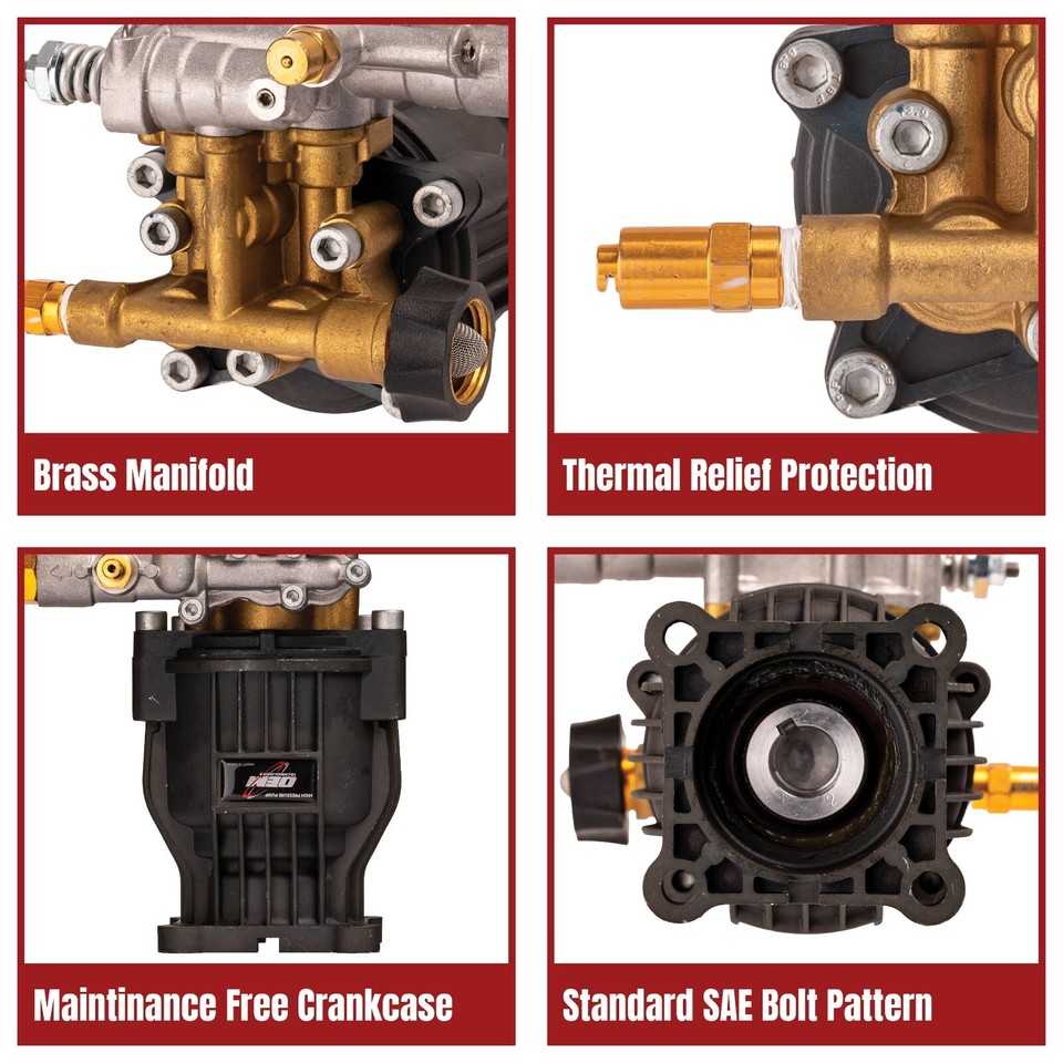 PK18219-RPL ExCell OEM Technologies Pressure Washer Pump 2.5GPM @ 3400 ...