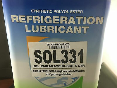 EMKARATE RL 68H POE POLYOL ESTER COMPRESSOR OIL LUBRICANT R134A R22 ...