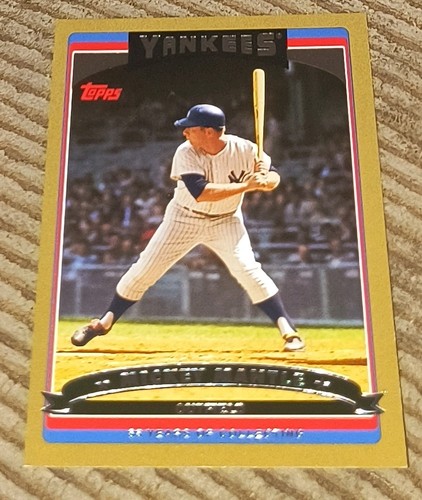 Mickey Mantle 2006 Topps Gold Parallel Card #'d 322/2006 New York ...