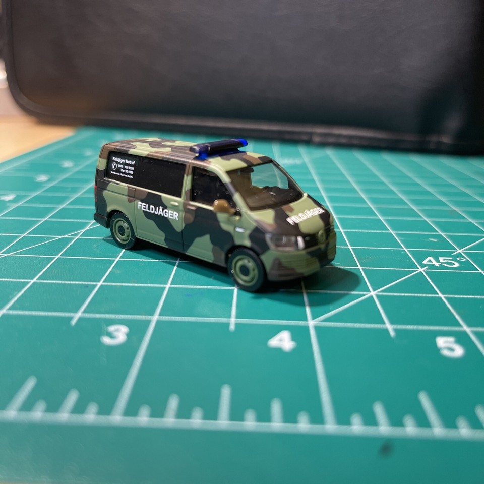 Herpa HO Scale 1:87 Volkswagen T6 Military Police Feldjager Army Van | eBay