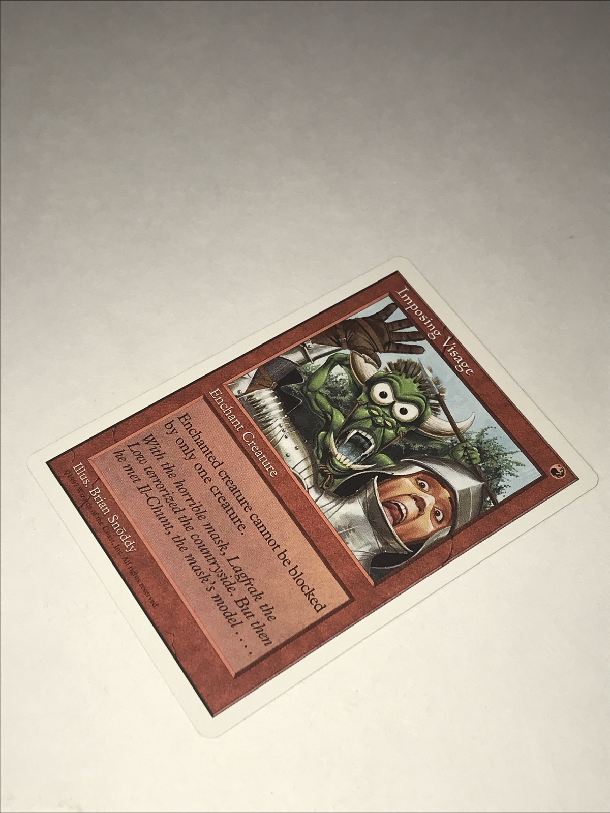 Magic the Gathering Imposing Visage Card | eBay