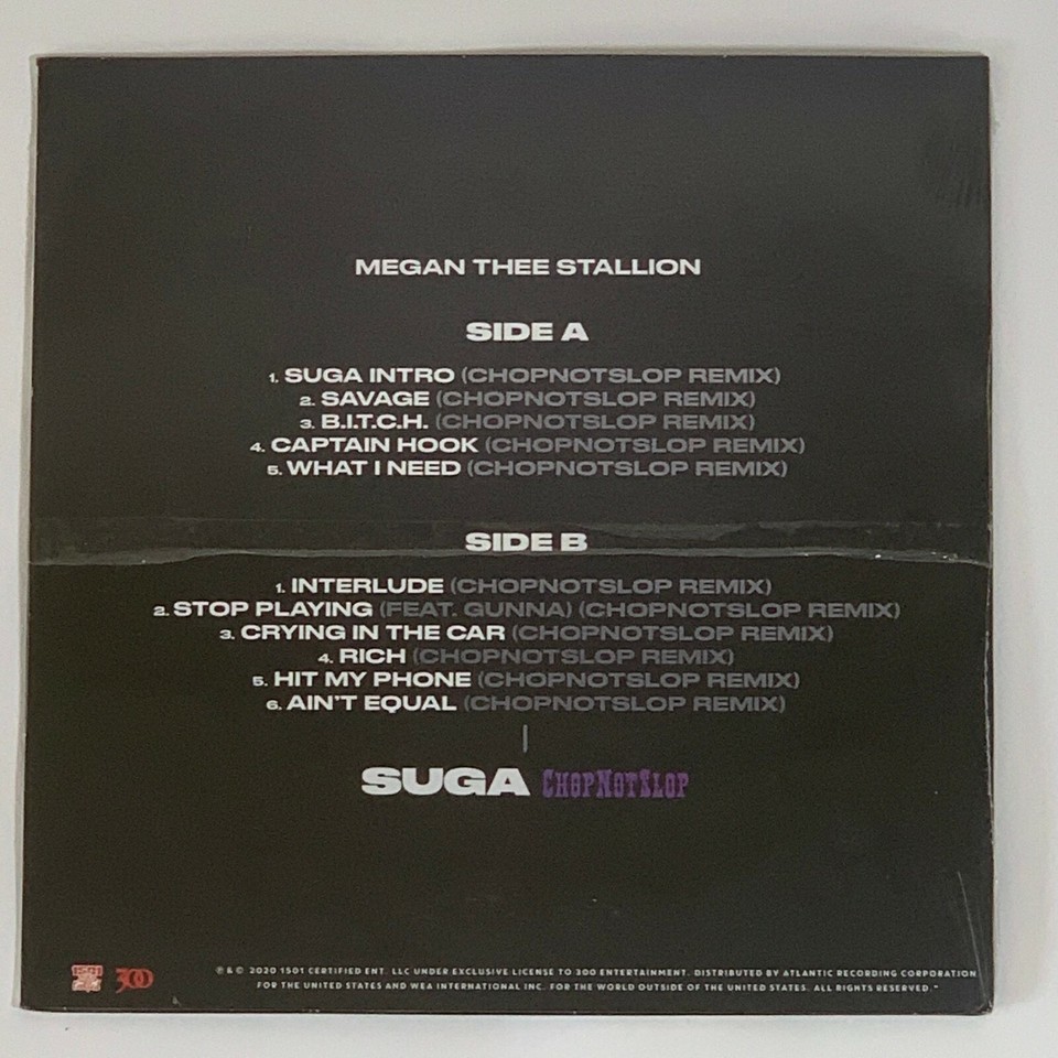 Megan Thee Stallion Suga EP ChopNotSlop 1LP Vinyl Limited Purple 12 ...