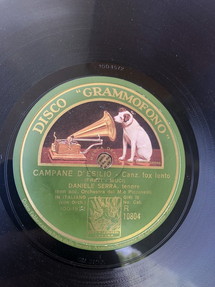 78 RPM Tenor DANIELE SERRA sings BELLS OF EXILE & MANON | eBay