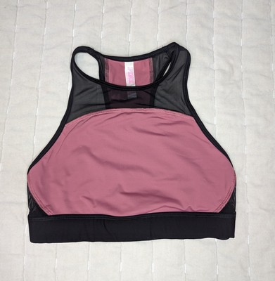 Victorias Secret Sports Bra Small Pink Black Bra Racerback PINK Active ...