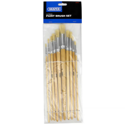 Draper 82523 Artist Paint Brush Set Jewellery Flux Brushes (10 Piece ...