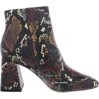 KATE by SAM EDELMAN Spice Multi Snake Print Ankle Boots Shoes Block ...