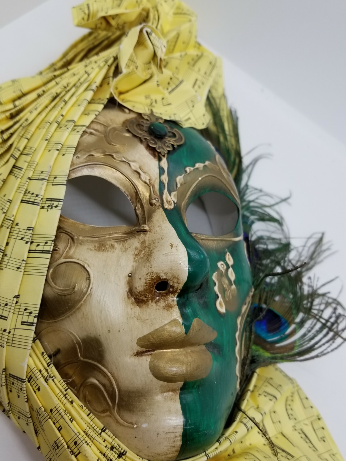 Vintage Venetian Decorative Mask Carta Alta Hand Made… - Gem