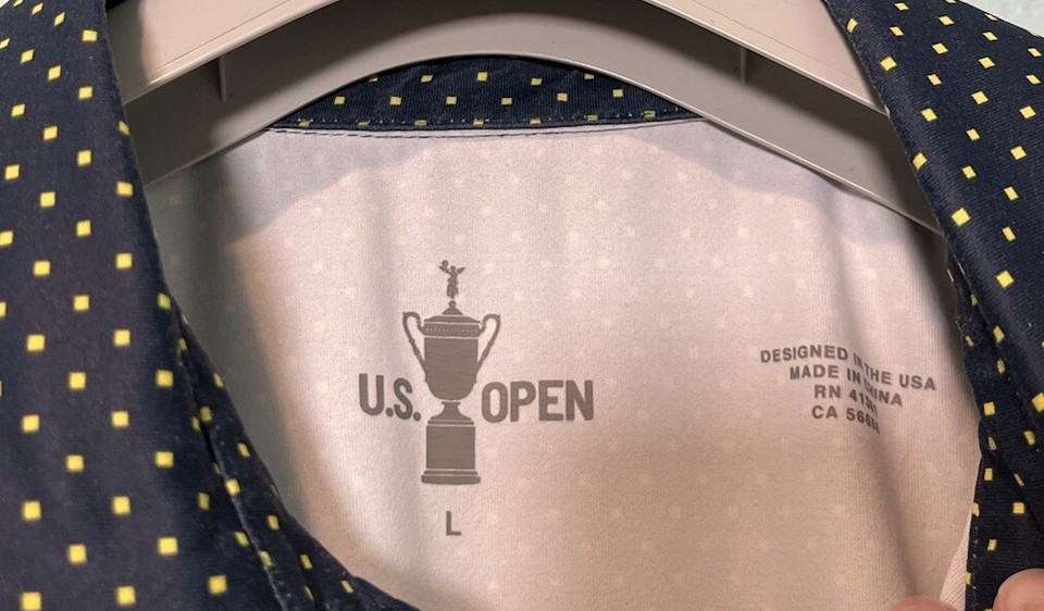 US Open Polo Shirt Mens Large Dots Squirrel 122nd US Open The Country ...