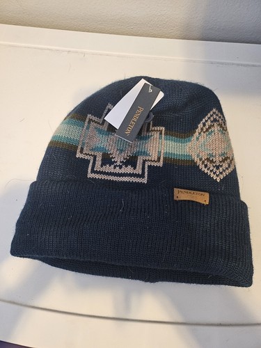 Pendleton HARDING Wool Knit Beanie Hat Southwestern Ski Winter Aegean Blue for sale online | eBay
