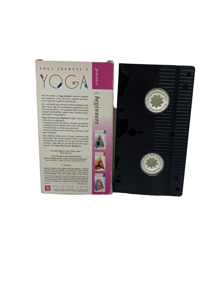 Yoga Journals Yoga for Beginners (VHS, 1997) with Patricia Walden Pre ...