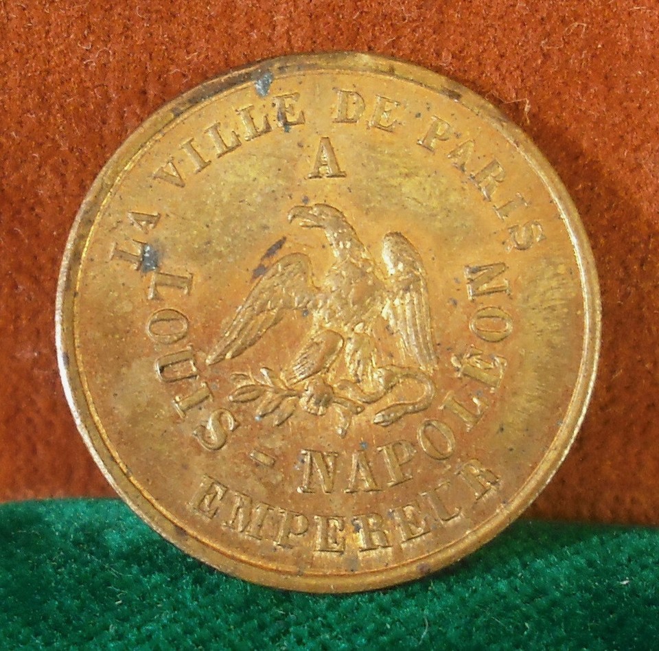 Medaille Ville de Paris Empereur Louis Napoléon Bonaparte c1850 | eBay