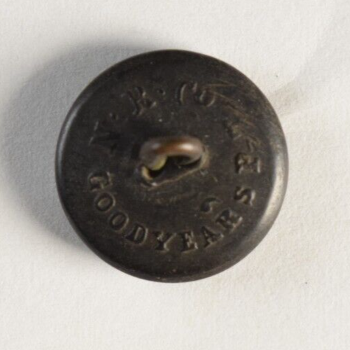 1851 Goodyear Hard Rubber Civil War Era Animal Deer Doe Button Fab ...