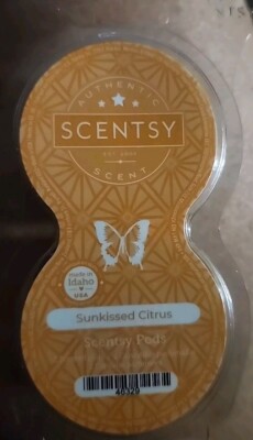 Scentsy Authentic Scent Pod Pods Twin Pak Pack Sunkissed Citrus Made In ...