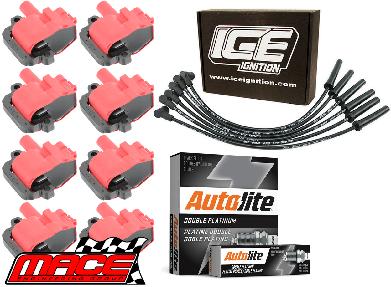 MACE HIGH VOLTAGE IGNITION SERVICE KIT FOR HSV GTS VY.II LS1 5.7L V8 ...