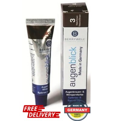 Berrywell Augenblick NATURAL BROWN No. 3 Tint Hair Dye Made in Germany ...