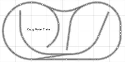 Bachmann E-Z Track Train Layout #008 Train Set HO Scale 4' X 8' Wire ...