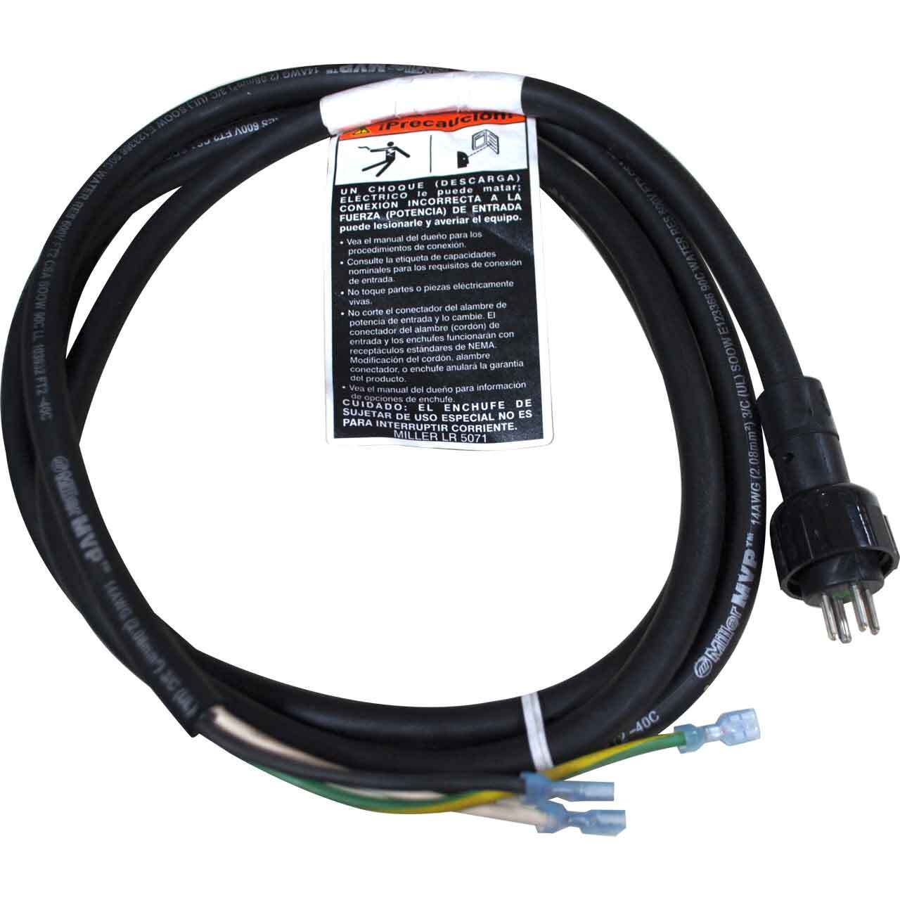 Miller 225180 Cable Power 10 Ft 2 In 14Ga 3C w/Mvpi | eBay