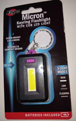 Micron Keyring Flashlight with COB LED Light NEW Free Shipping | eBay
