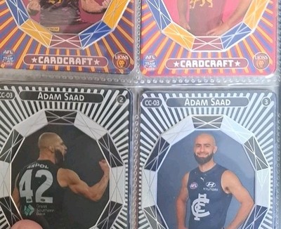 2025 AFL Team Coach Card. Majestic Craft X 2. Adam Saad Carlton Blues ...